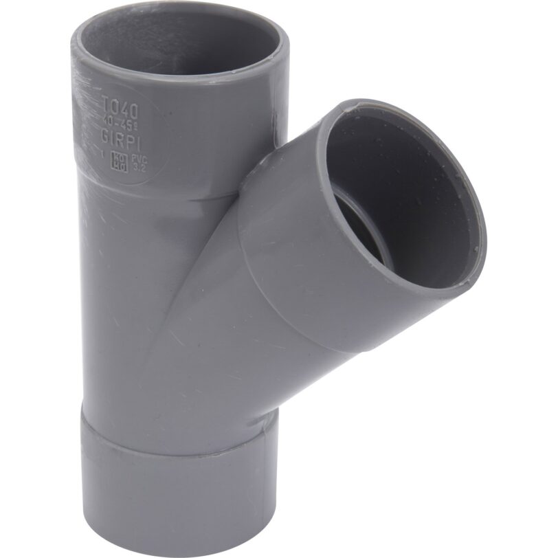 Y pvc Diamètre 110 gris - CHELIA STORE