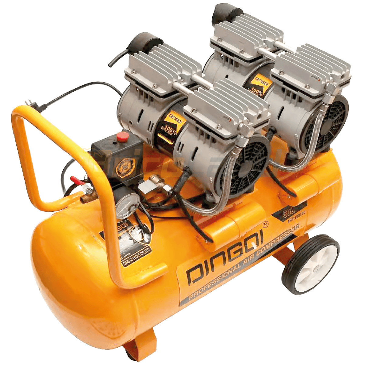 Compresseur d'air silencieux 50L DINGQI | 108150 - CHELIA STORE